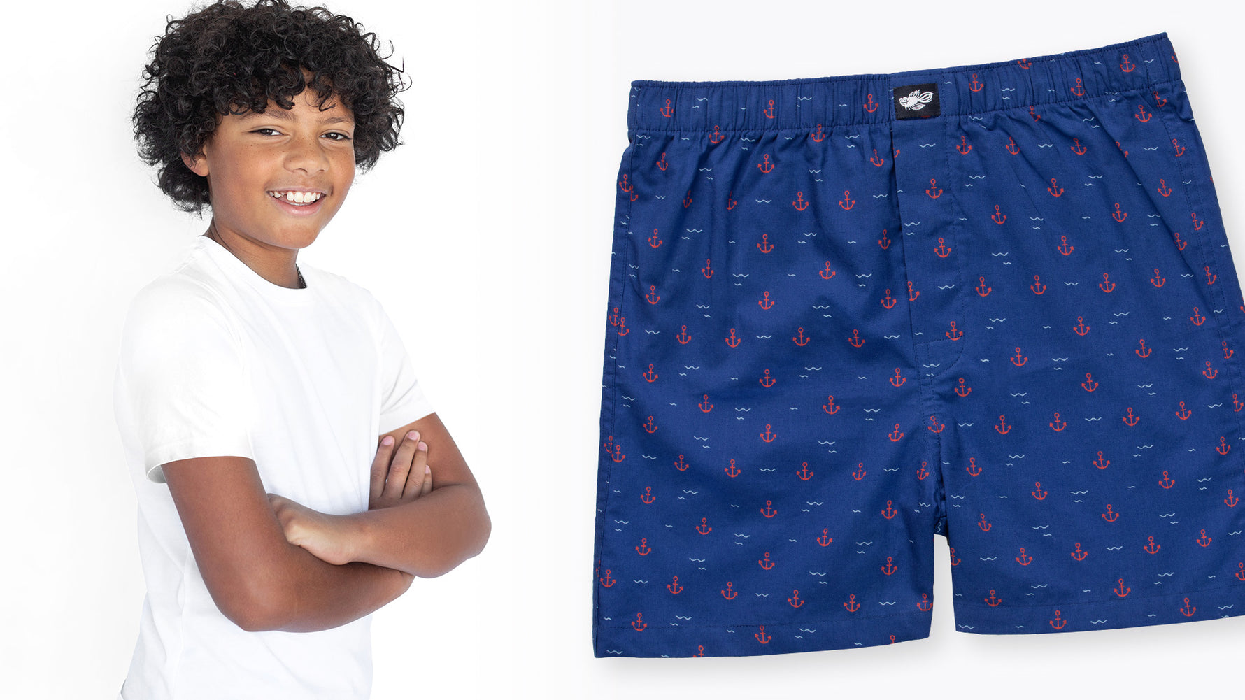 Ryan Youth Boys Woven Boxers - 100% Combed Cotton | Lucky & Me